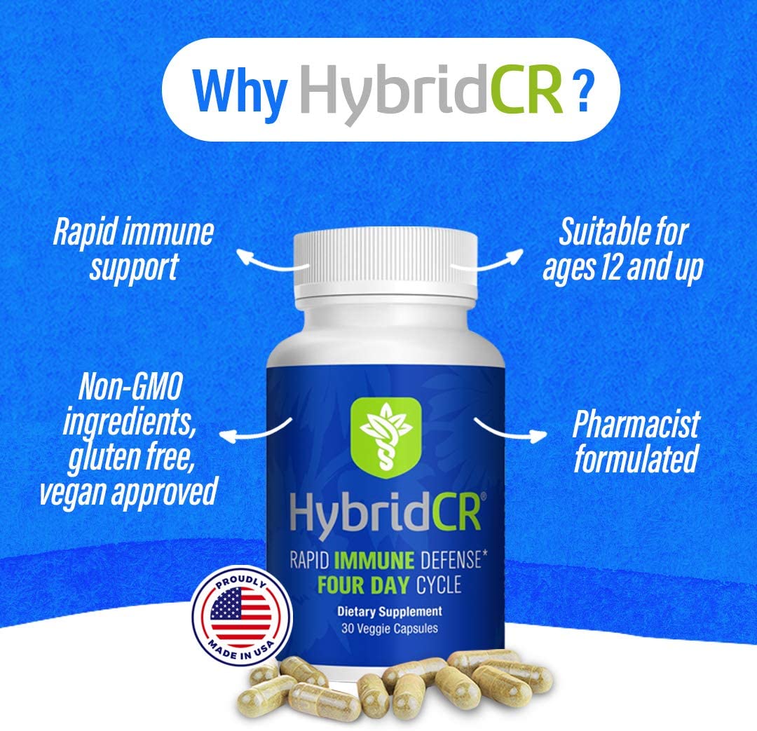 HybridCR Rapid Immune Defense Supplement - Hybrid Remedies